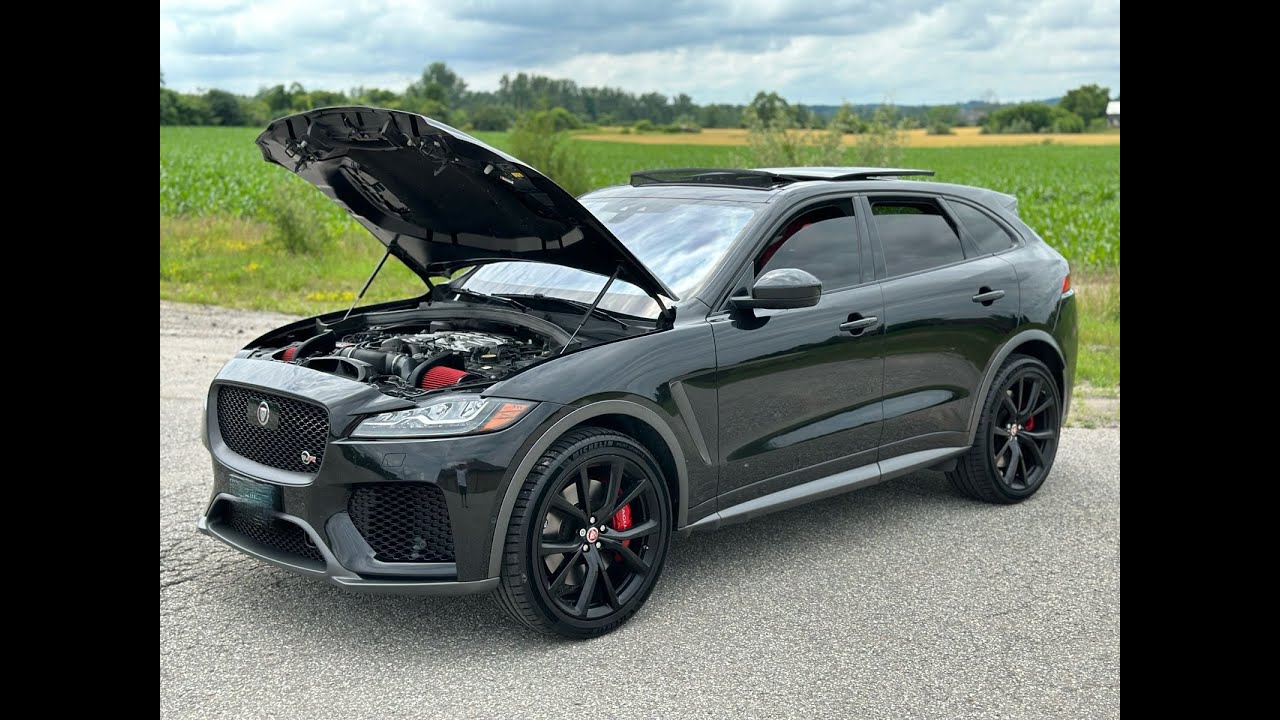BEST SOUNDING Luxury Performance SUV 550HP Jaguar F-Pace SVR REVIEW ...