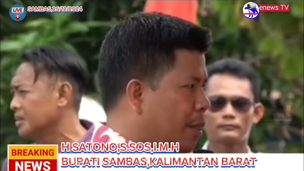 BUPATI SAMBAS H SATONO MERESMIKAN GERBANG KELENTENG PET TIE ZA SUNGAI LAKUM 2024. - YouTube