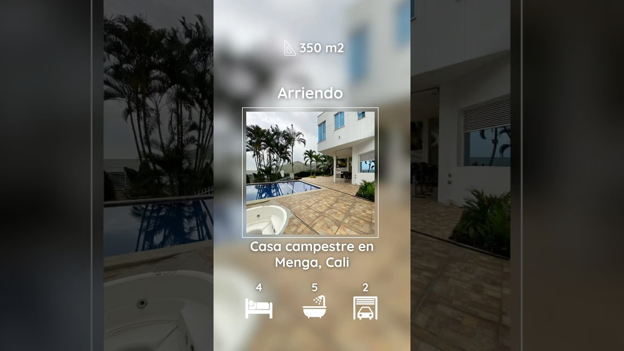 📍Casa campestre en Arriendo en Menga Cali #casaenarriendo #inmobiliaria ...