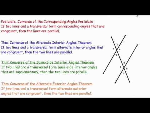 Corresponding Angles Postulate - YouTube