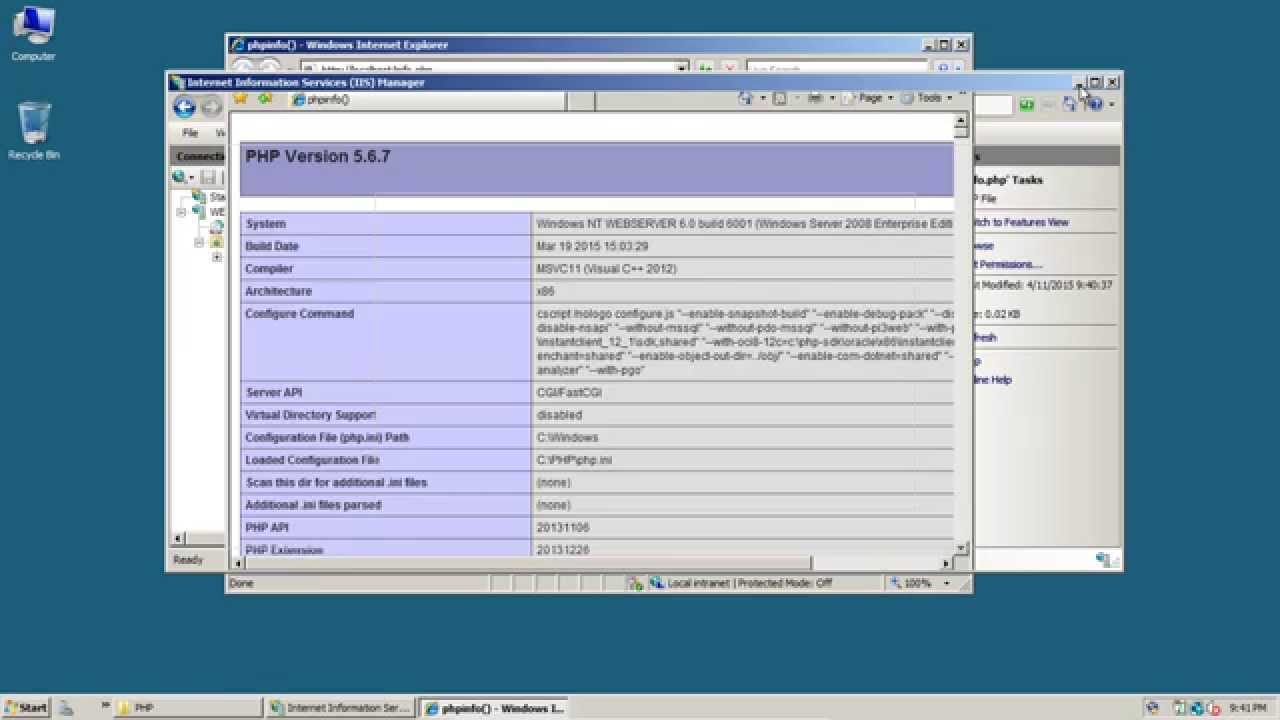 Server2008 IIS7 PHP 5.6.7 Installation - YouTube Server2008 IIS7 PHP 5.6.7 Installation - YouTube