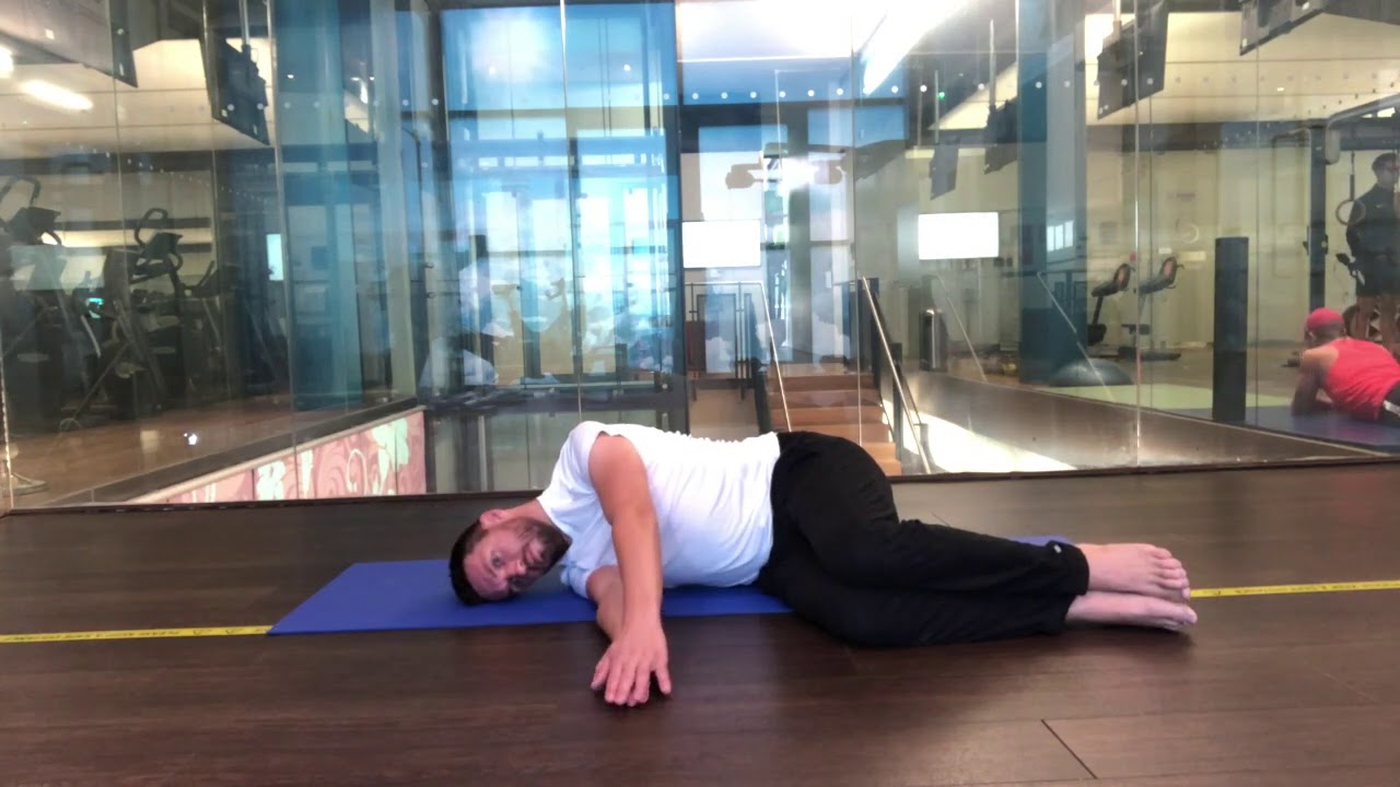 Pilates: The Chest Opener (spine, shoulder & neck mobility) - YouTube