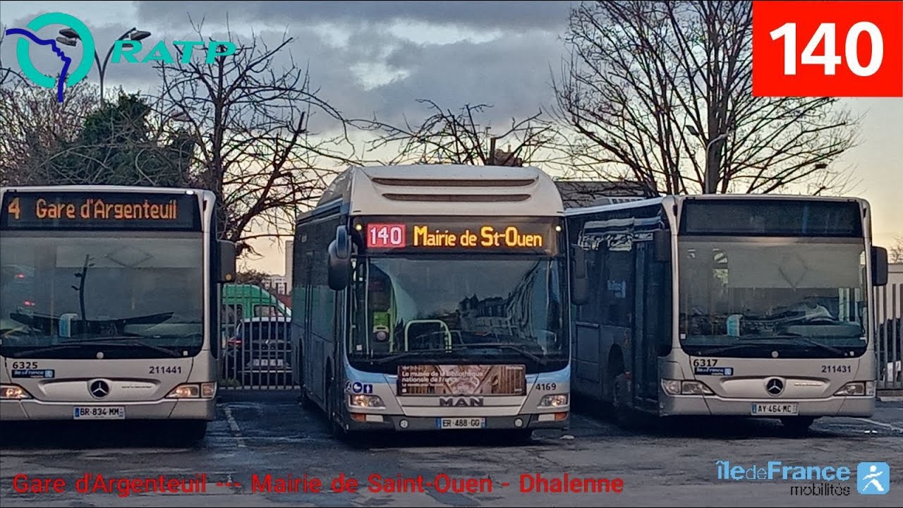 Bus 140 RATP - MAN Lion's City NL204 Hybride N°4169 Gare d'Argenteuil ...