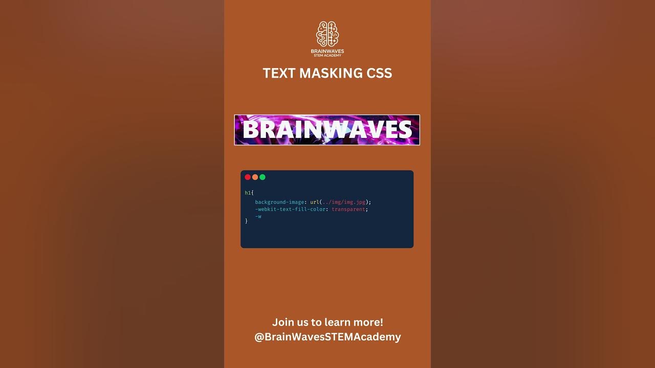 Text Masking with CSS - اهم اساسيات التصميم - YouTube