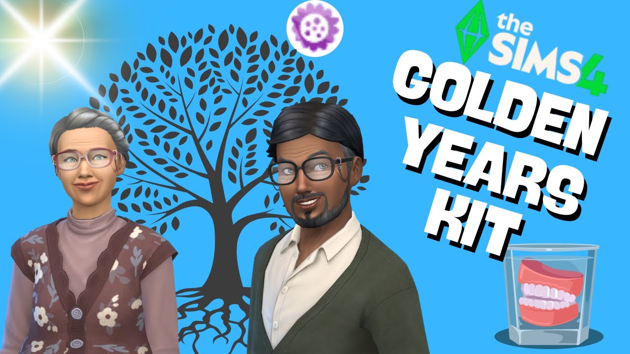 Sims 4 Speed CAS: Golden Years Kit! Fast & Fun Senior Makeovers - YouTube