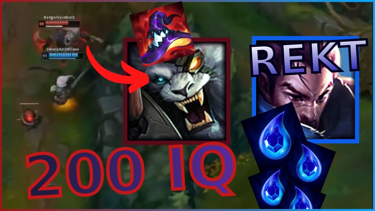 send this video to someone you just rekt with your OFF-META RENGAR ...