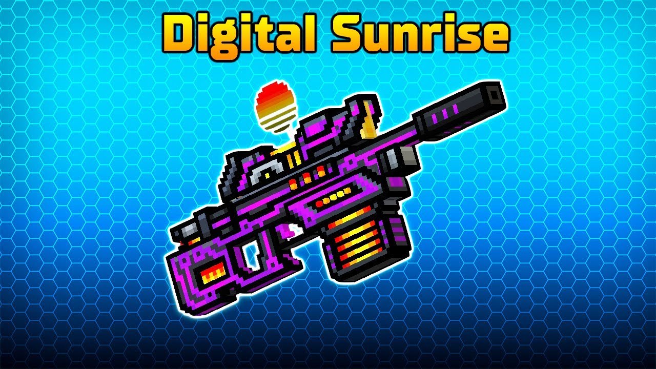 Digital Sunrise Gun Review - Pixel Gun 3D - YouTube