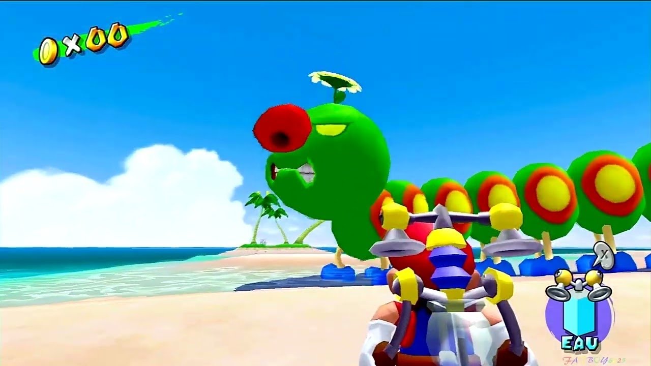 Super Mario Sunshine- Wiggler Boss Fight - YouTube