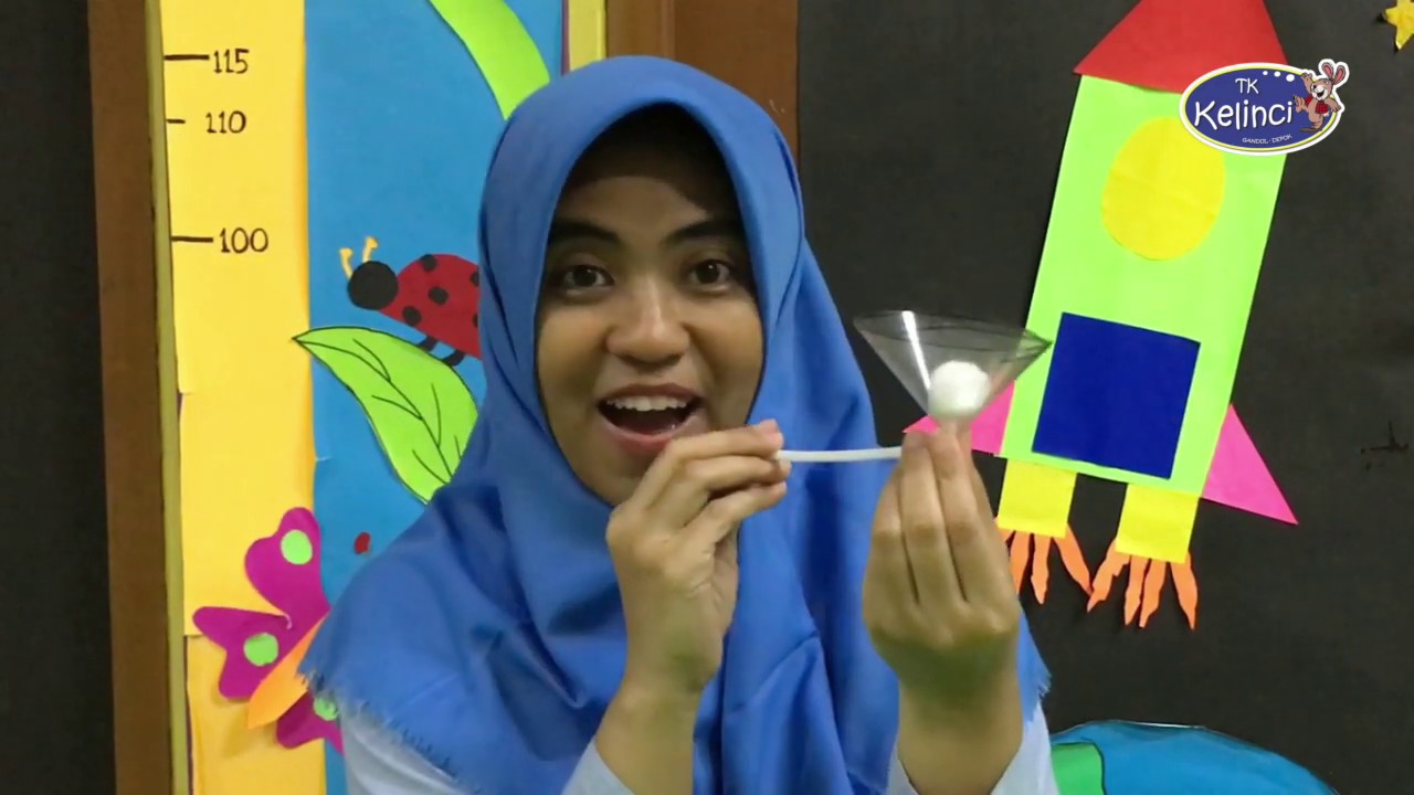MEMBUAT ALAT PERMAINAN BOLA TIUP | BALLOON HOOVER GAMES | PEMBELAJARAN ...