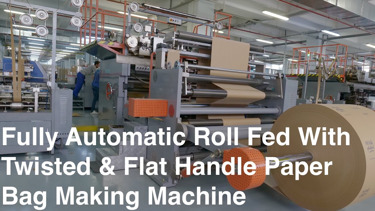 Paper Bag production machine - WFD-550 Fully Automatic Roll Fed With ...