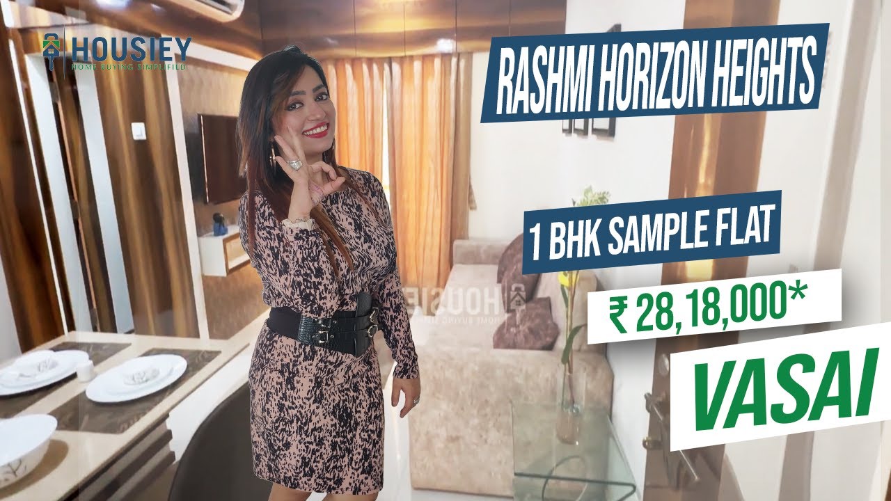 Rashmi Horizon Heights Vasai | 1 BHK Sample Flat Tour | Rashmi Group Vasai East - YouTube