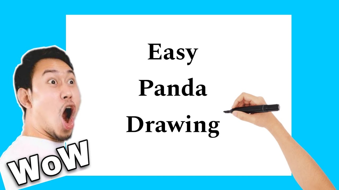 How to Draw Panda ( Drawing from Dots ) VERY EASY || Panda Drawing ...