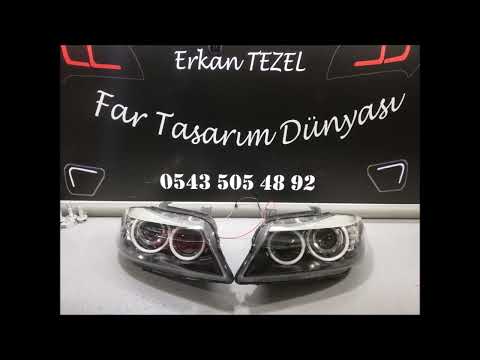 BMW E90 Bİ LED MERCEK ANGEL HALKA FAR KARARTMA CAM DEĞİŞİMİ ÇALIŞMAMIZ 05435054892
