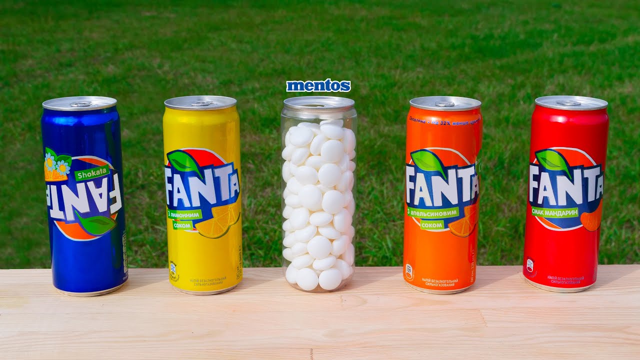 Experiment: Fanta Mandarin, Fanta Lemon, Fanta Orange, Fanta Shokata vs ...