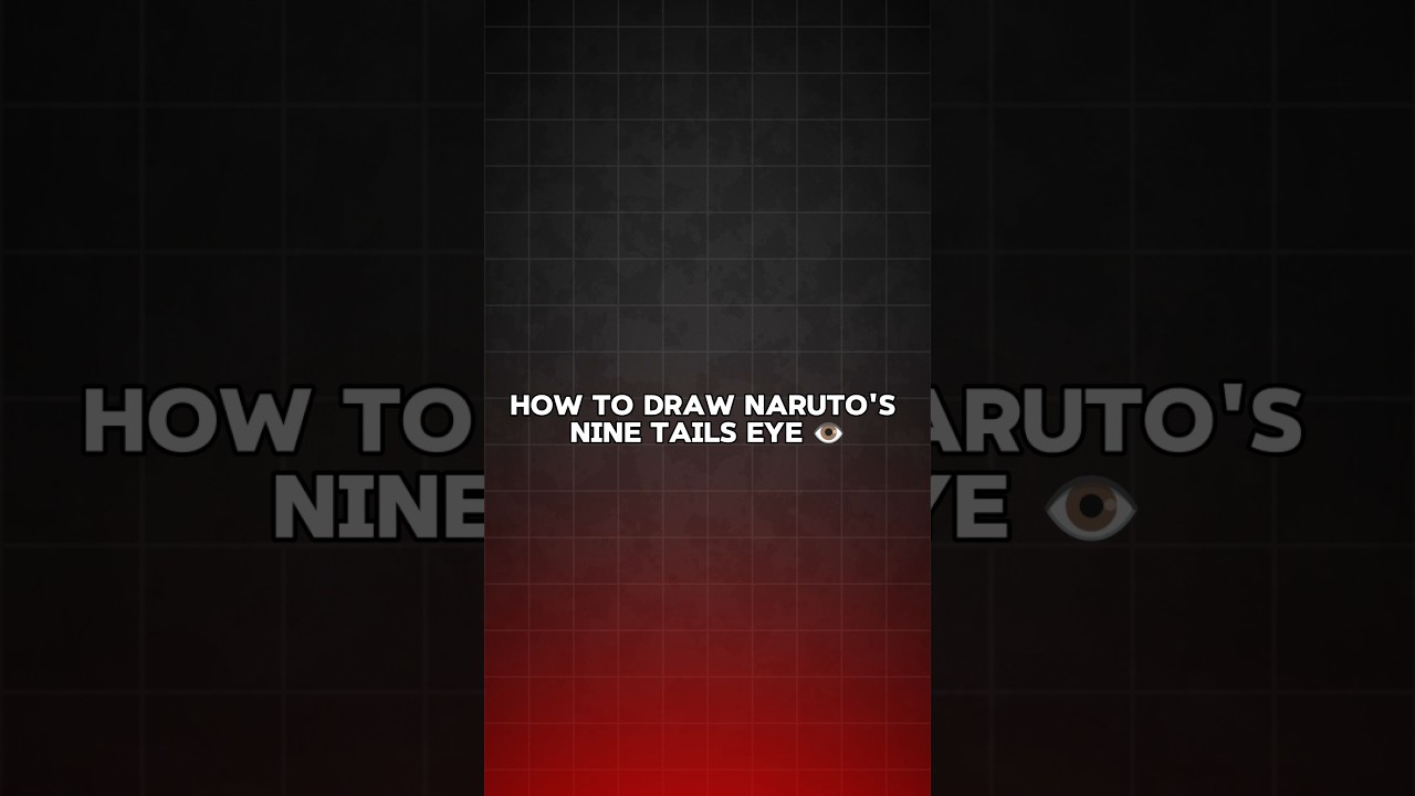 #naruto 's nine tails eye 👁️ step by step drawing tutorial.#drawing ...