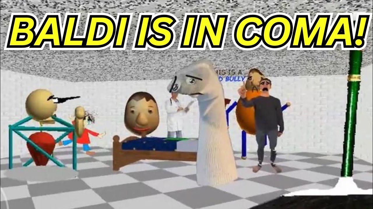 Baldi's Is In Coma!(Baldi's Basics Android Mod) - YouTube