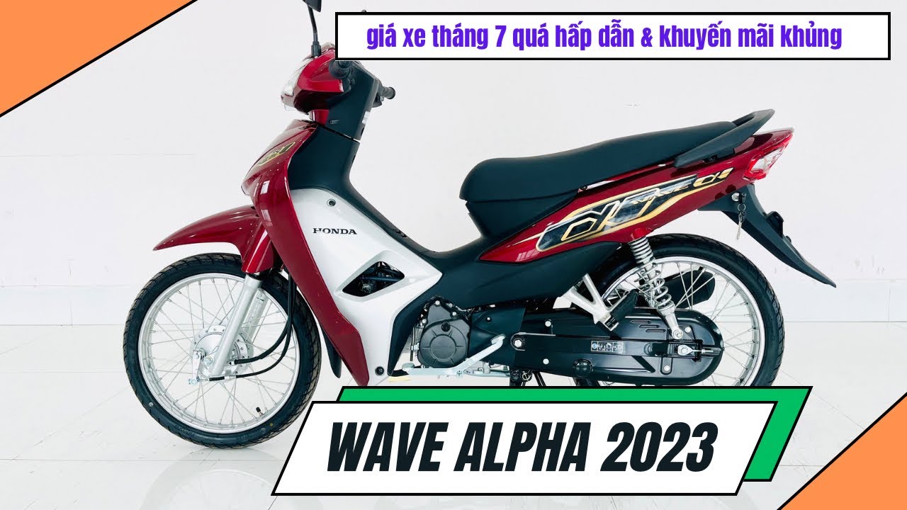 Giá xe honda Wave alpha 2023 mới nhất tháng 7/2023. Khuyến mãi cực ...