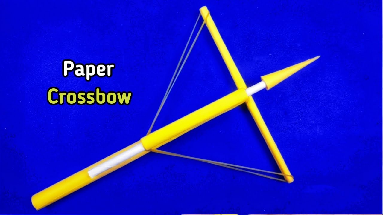 How to make a Bow and Arrow with Paper | DIY Paper Paper Gun - YouTube