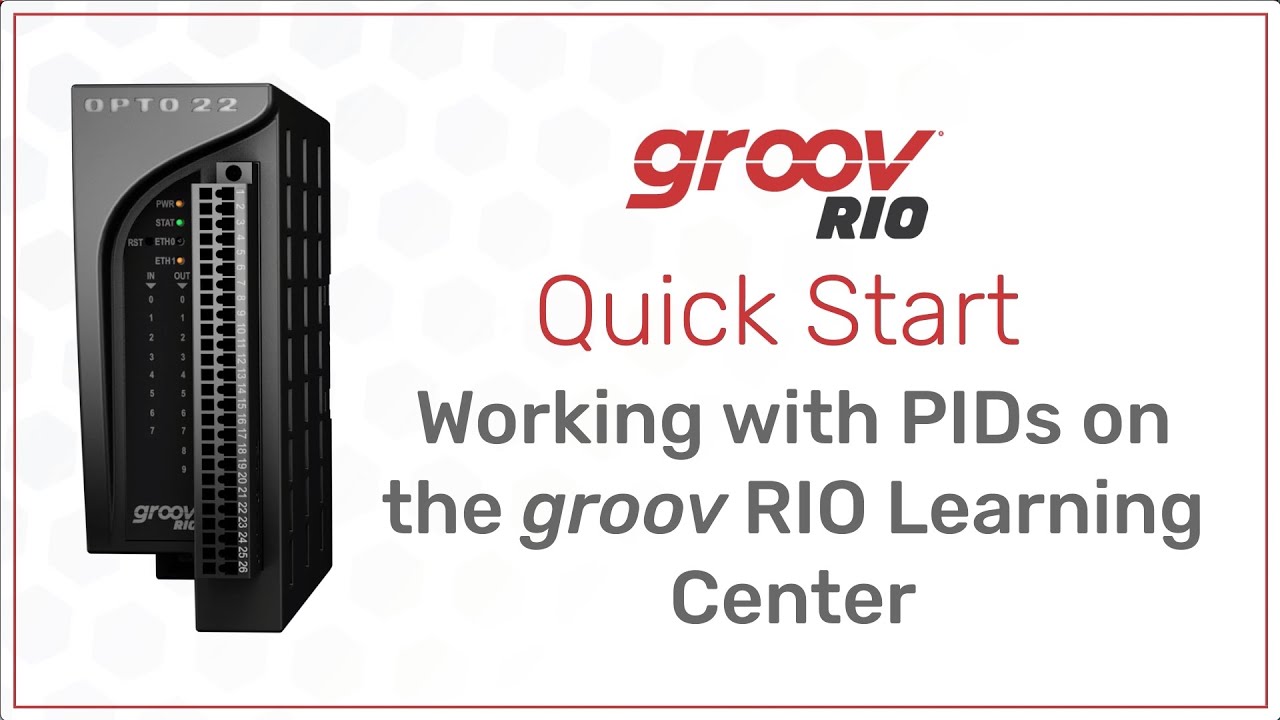 Working with PIDs on the groov RIO Learning Center - YouTube