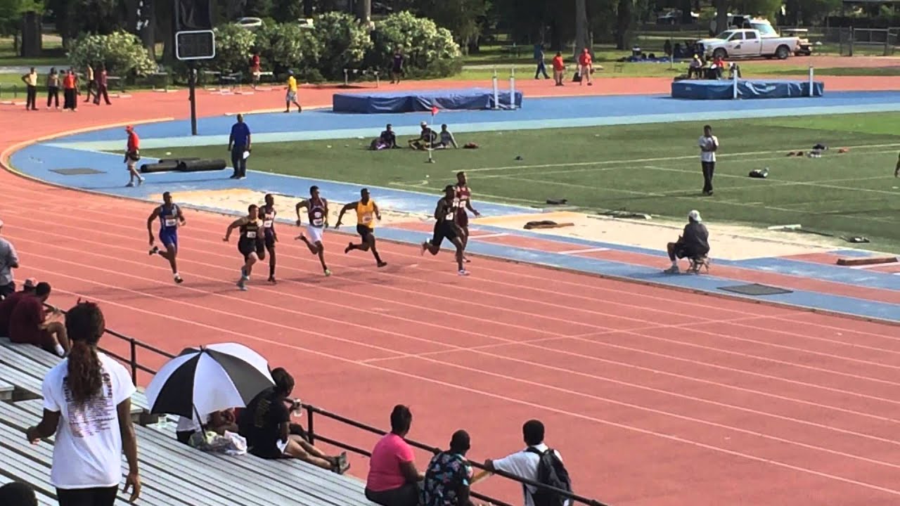 Darrius Davis 100m SWAC 2014 - YouTube