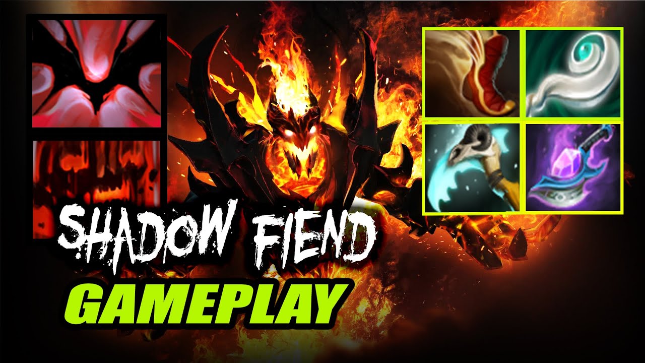 SHADOW FIEND MID LANE DOTA 2 7.29C GAMEPLAY | SF MAGIC BUILD IMMORTAL ...