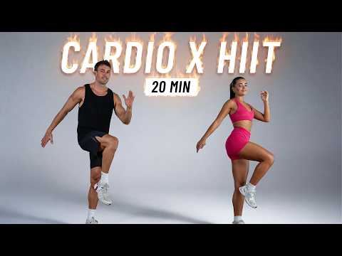 20 MIN CARDIO HIIT WORKOUT - ALL STANDING - Full Body, No Equipment, No Repeats