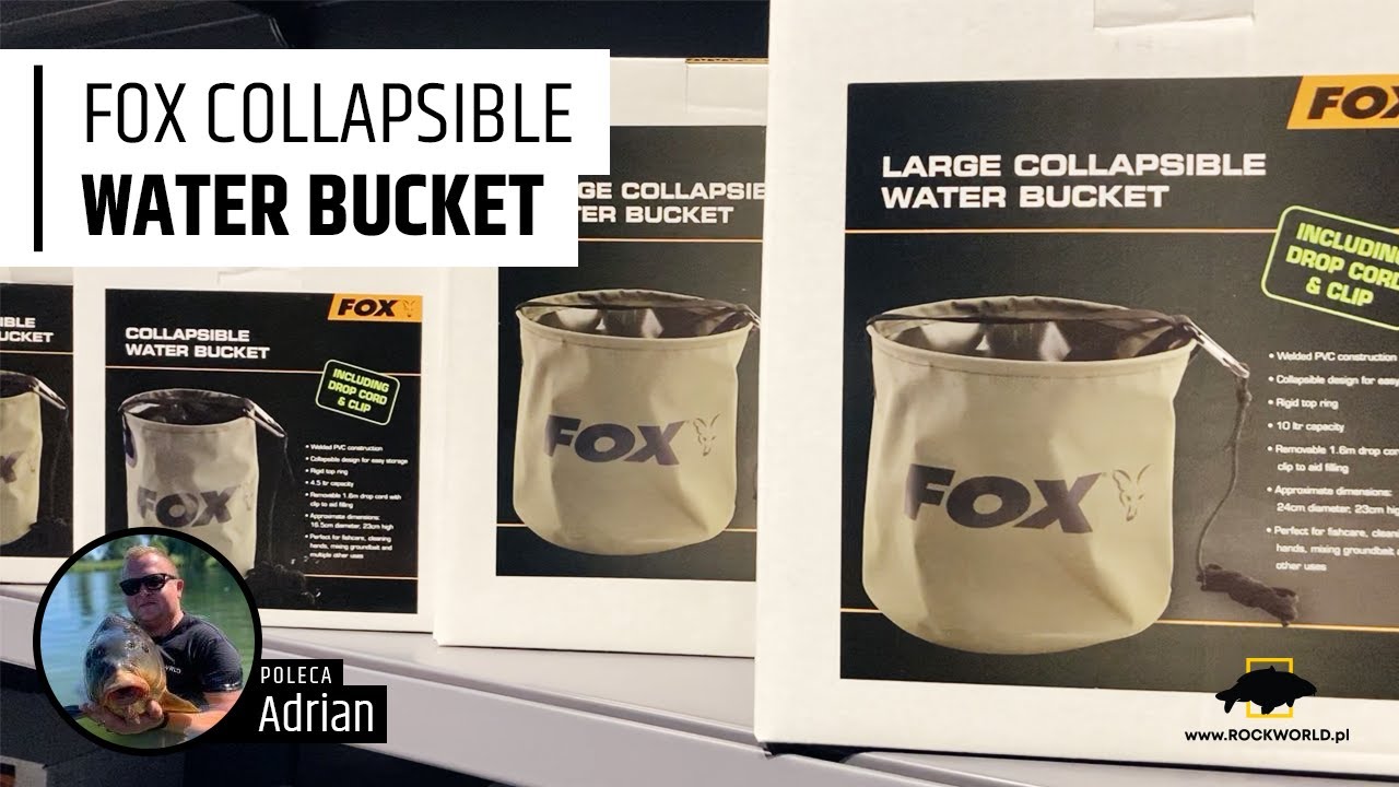Fox Collapsable Water Bucket inc Rope - YouTube
