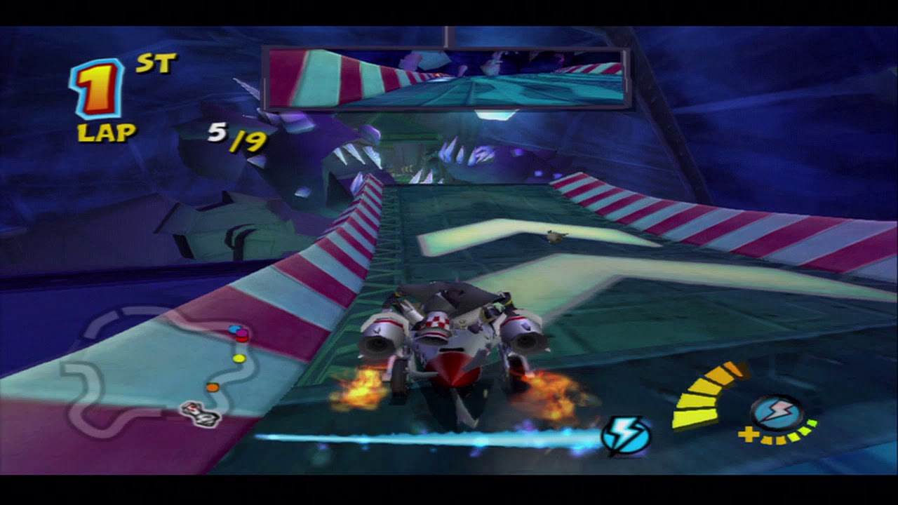Crash Tag Team Racing PS2 Deep sea Driving 9 Laps N GIN - YouTube