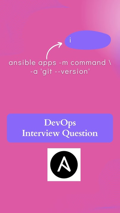 Ad Hoc Commands in Ansible | Ansible Interview Questions - YouTube