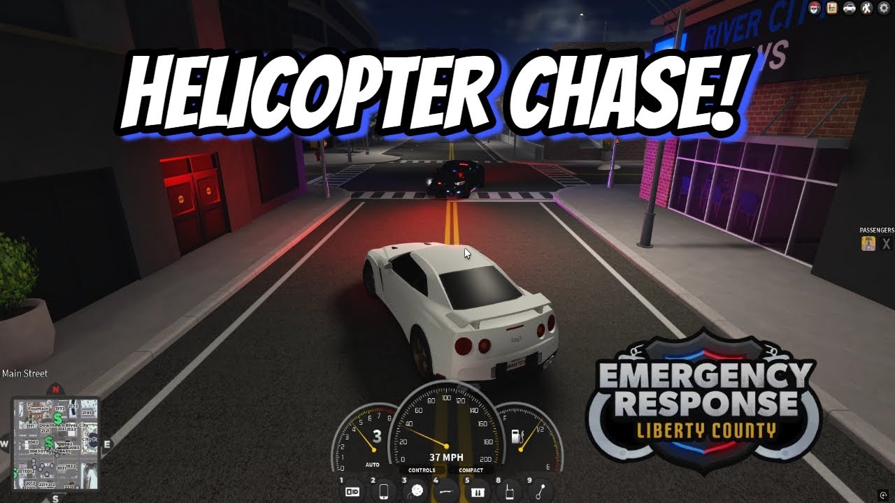 when cops can't drive in ERLC.. (helicopter chase!) - YouTube