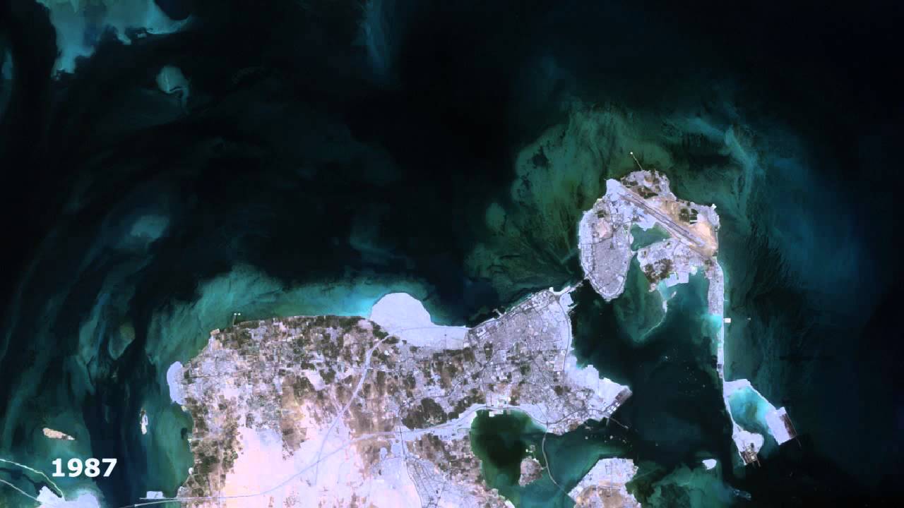 Decades of Environmental Change in Bahrain Revealed - YouTube