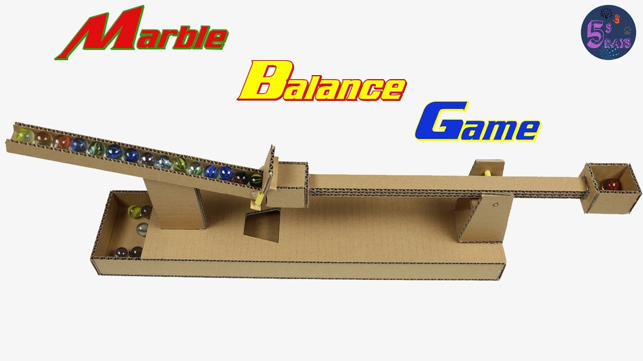 DIY Marble Balance Game With Cardboard [Crazy ideas] - YouTube