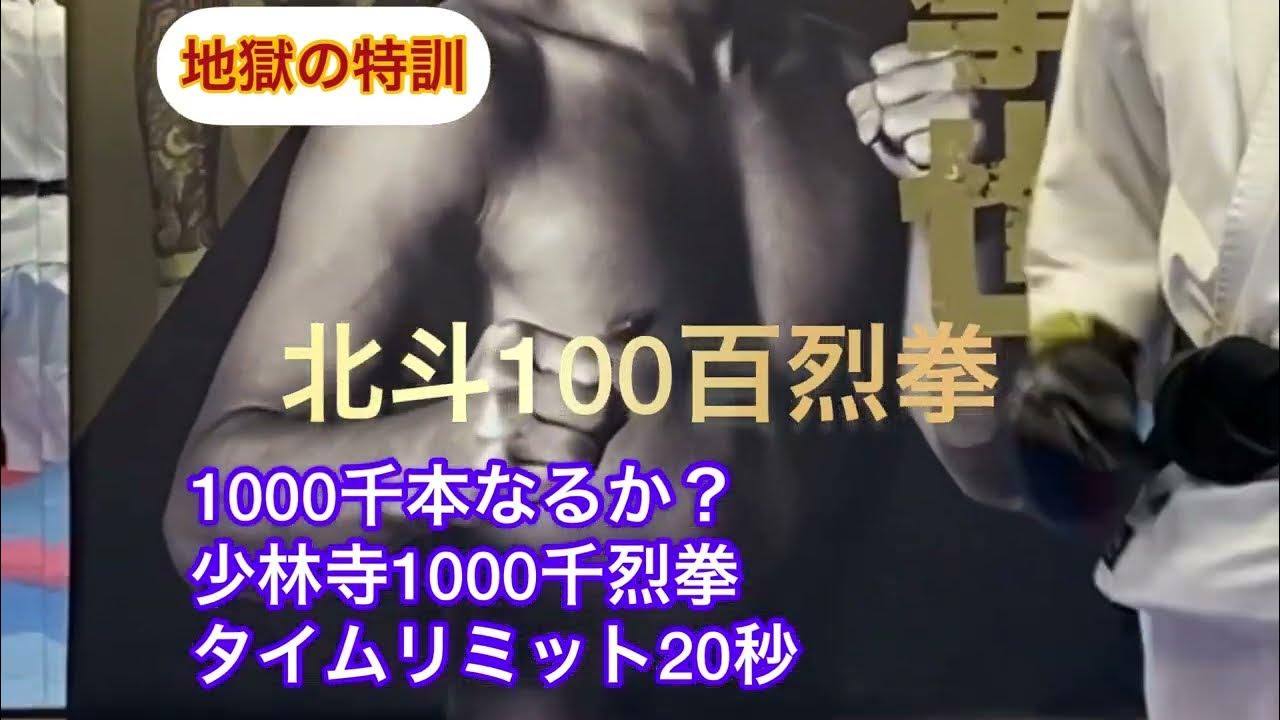 北斗100百烈拳あと20秒で1000千本突けるか？少林寺1000千烈拳北斗100百烈拳Step by step一蹴拳命 - YouTube