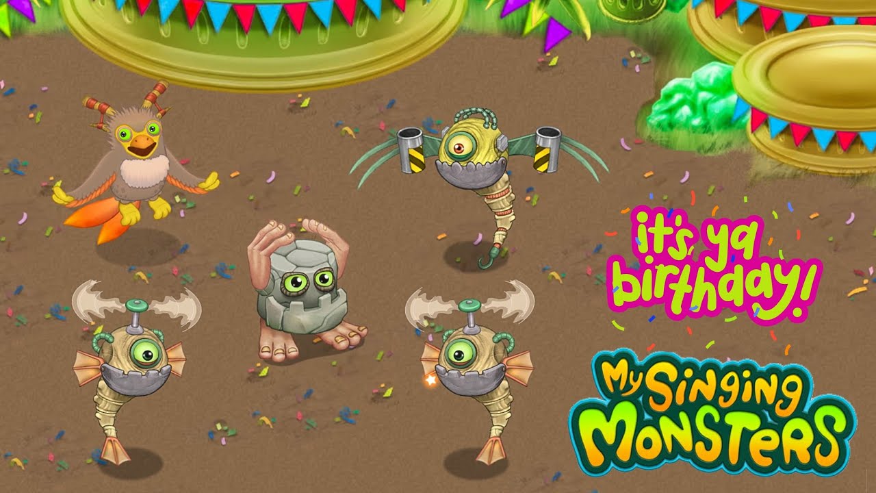 My Singing Monsters Gameplay on Gold Island - MSM Birthday Celebration ...