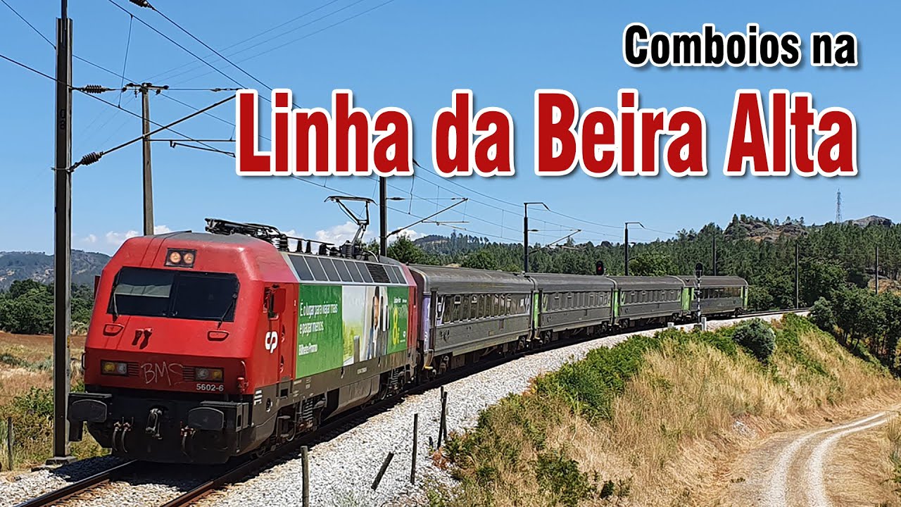 Comboios na Linha da Beira Alta - YouTube