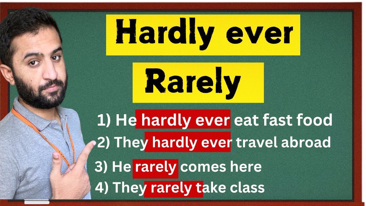 Hardly ever and Rarely | English learning Lab - YouTube