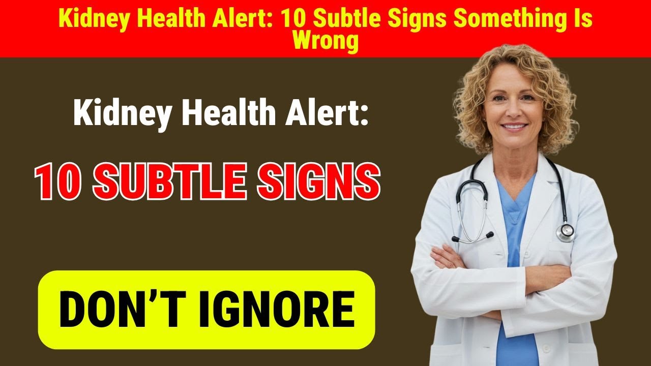 Kidney Health Alert: 10 Subtle Signs Something Is Wrong - YouTube