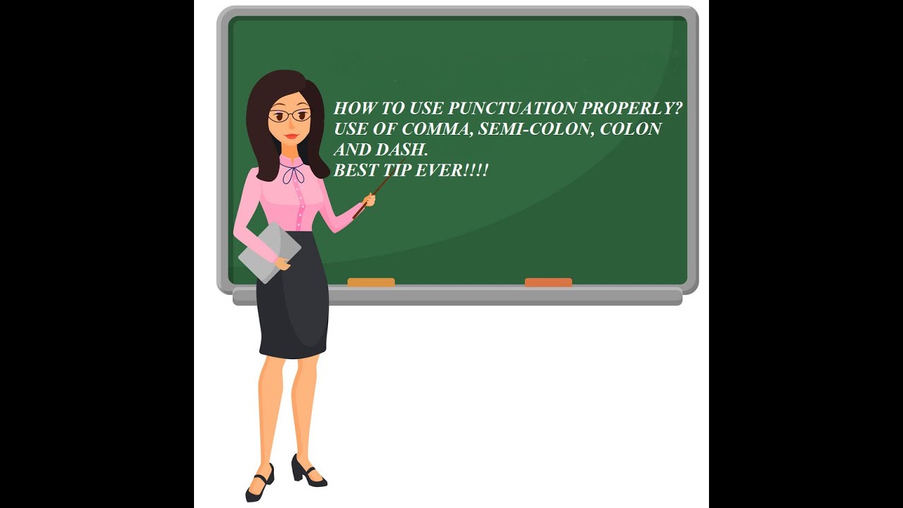 Comma, Semi-Colon, Colon, Dash | How to use punctuation? | Basic ...