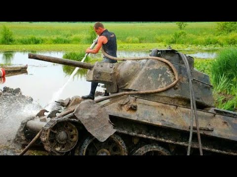 T-34 TANK FROM THE SWAMP / WW2 METAL DETECTING - YouTube