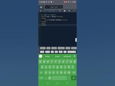 How to make a clicker game using html css and JavaScript using Trebedit - YouTube