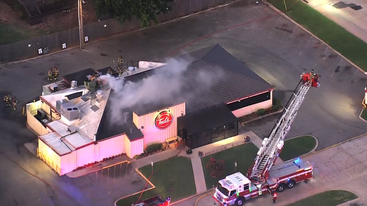 Crews put out fire after flames seen coming from roof Ted's in ...