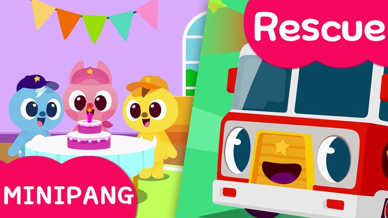 Learn colors with Miniforce | Minipang Rescue | Be careful when blowing ...