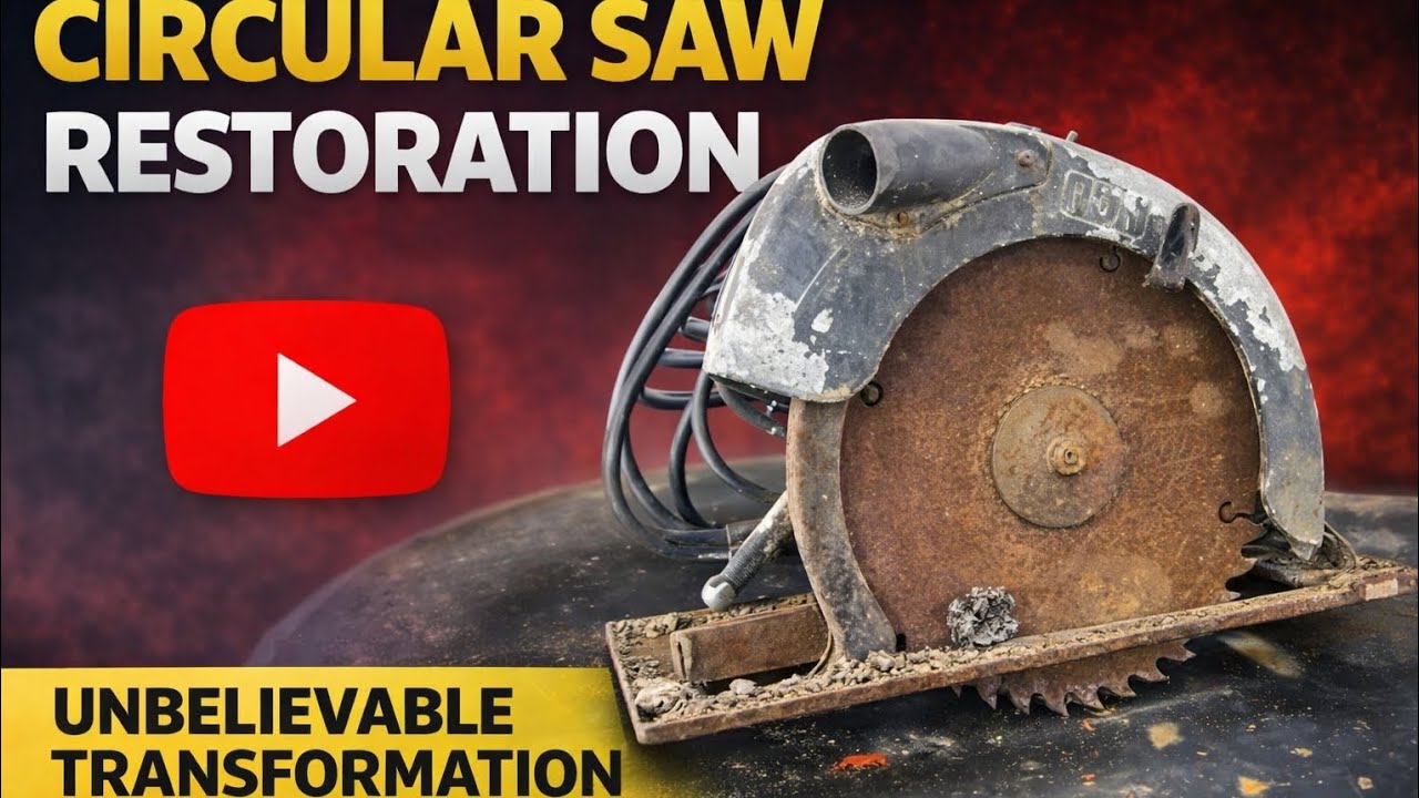 Rusty Circular Saw Full Restoration | From Broken to Brand New! - YouTube