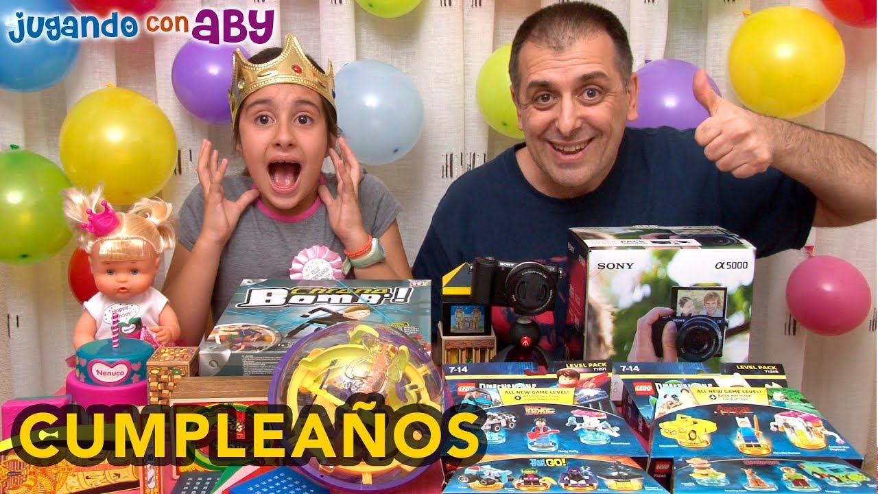 🎁 Abriendo REGALOS del CUMPLEAÑOS DE ABY 🎂🎉 Tarta y Piñata en directo ...