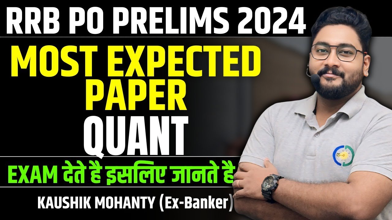 RRB PO & Clerk Prelims 2024 Most Expected Paper with Timer || Career ...