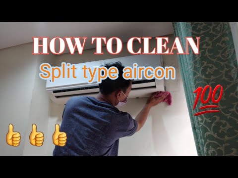 HOW TO CLEAN split type aircon - YouTube