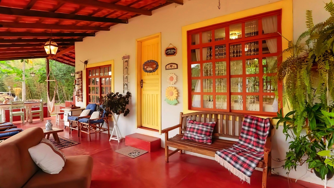 CASA ESTILO FARMHOUSE com VARANDA RELAXANTE - YouTube