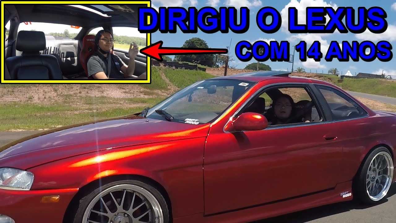 ERYCK COM 14 ANOS NO PILOTO DO NOSSO LEXUS SC 400 1JZ - YouTube