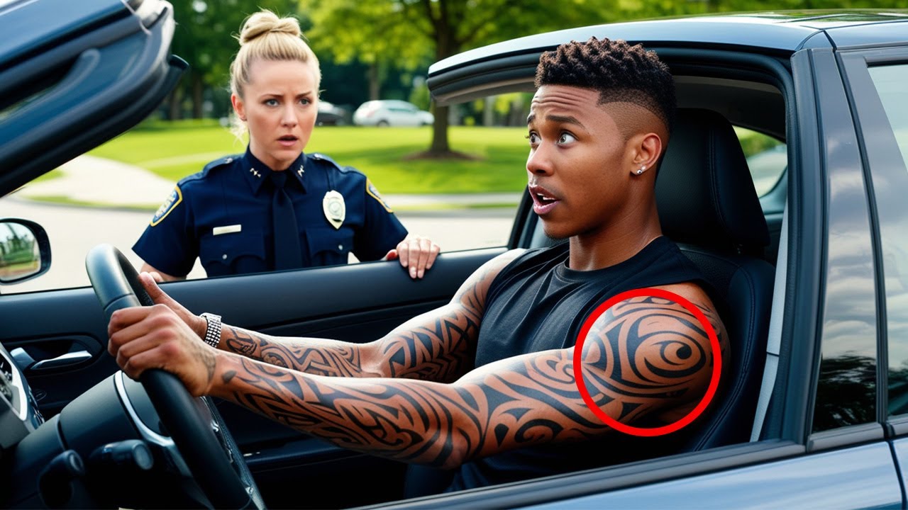 Police Officer Stops a Car, Then Freezes When She Notices His Tattoo ...