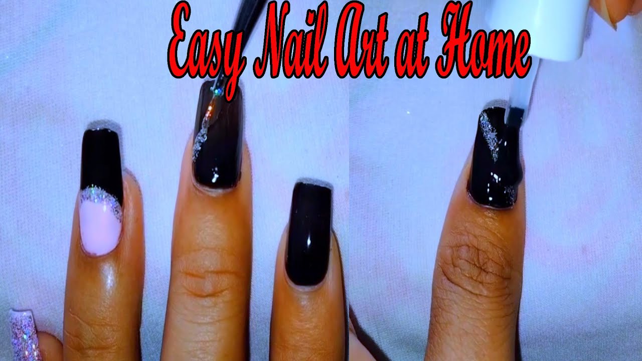 How to use chrome powder nails | gel nail polish at home #24th - YouTube